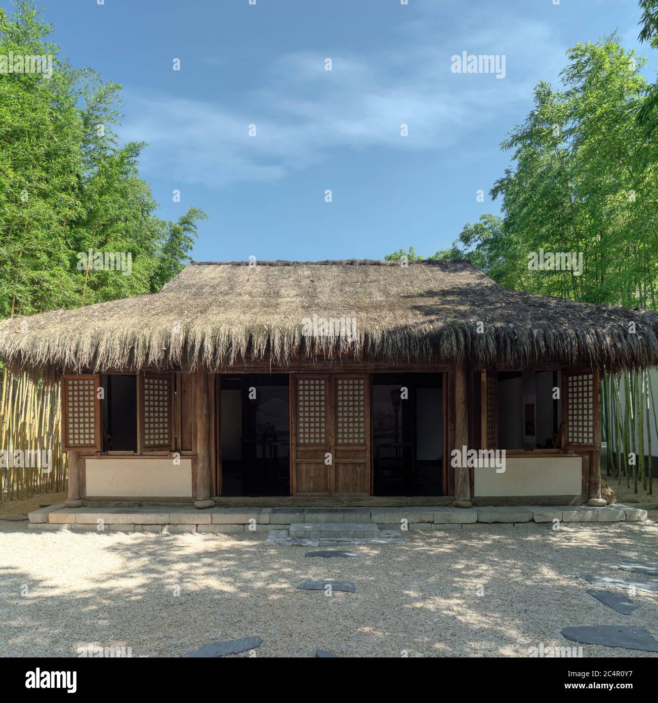 Ancient farmhouse, view of architecture in Suzhou Museum. Photo in ...