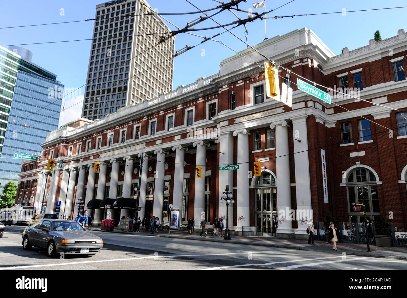 Waterfront mainline rail station in Vancouver, Canada Stock Photo - Alamy