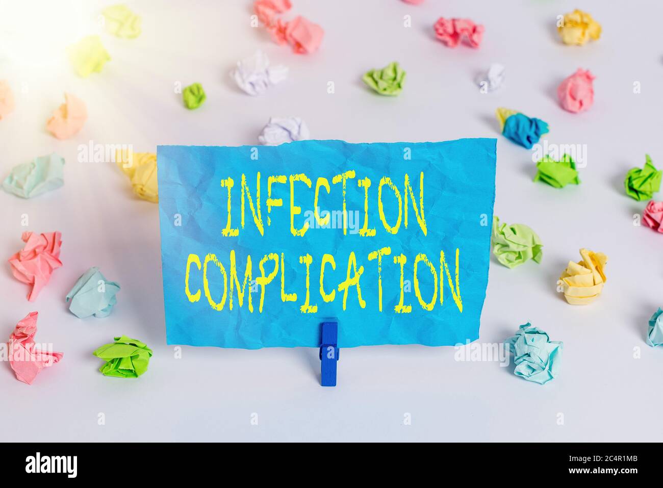 Conceptual hand writing showing Infection Complication. Concept meaning ...