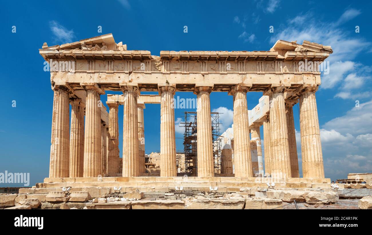 Parthenon on Acropolis, Athens, Greece. It is top landmark of Athens ...