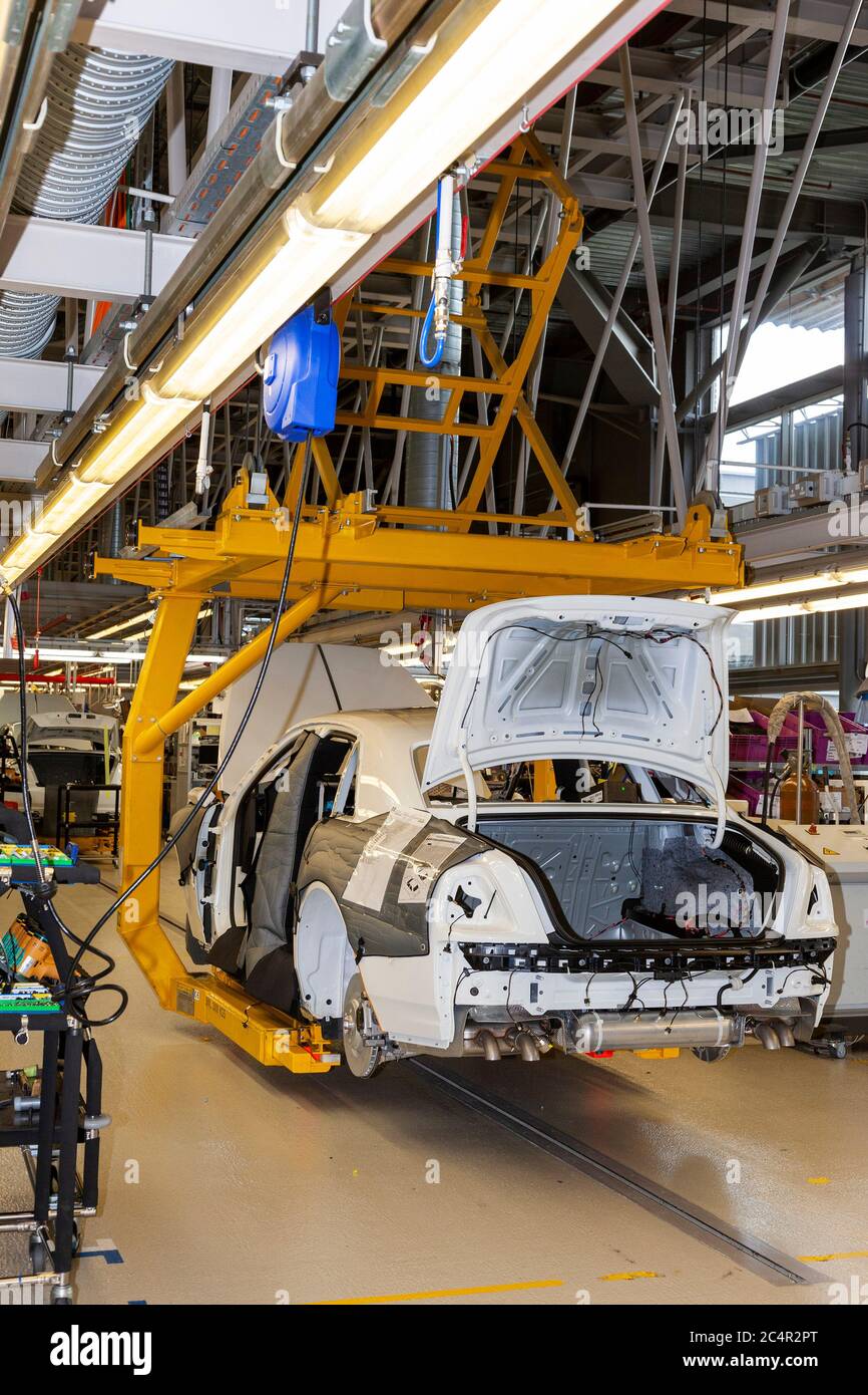 Rolls-Royce motor cars factory in Goodwood, near Chichester, England ...