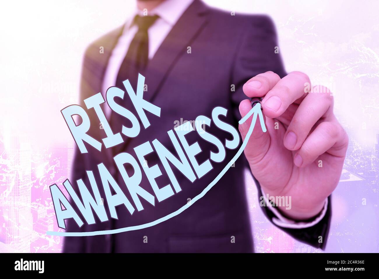 Handwriting text writing Risk Awareness. Conceptual photo recognizing ...