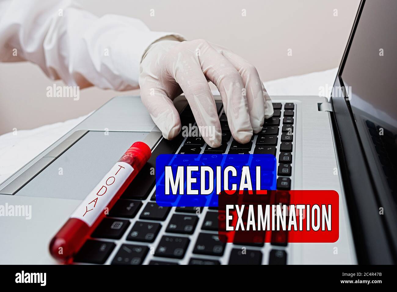 Handwriting text writing Medical Examination. Conceptual photo the ...