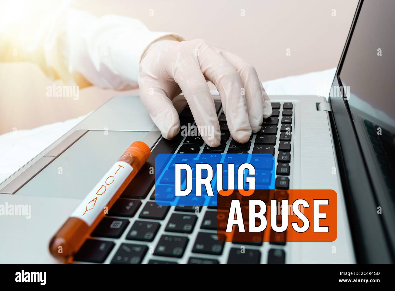 Handwriting text writing Drug Abuse. Conceptual photo the habitual ...