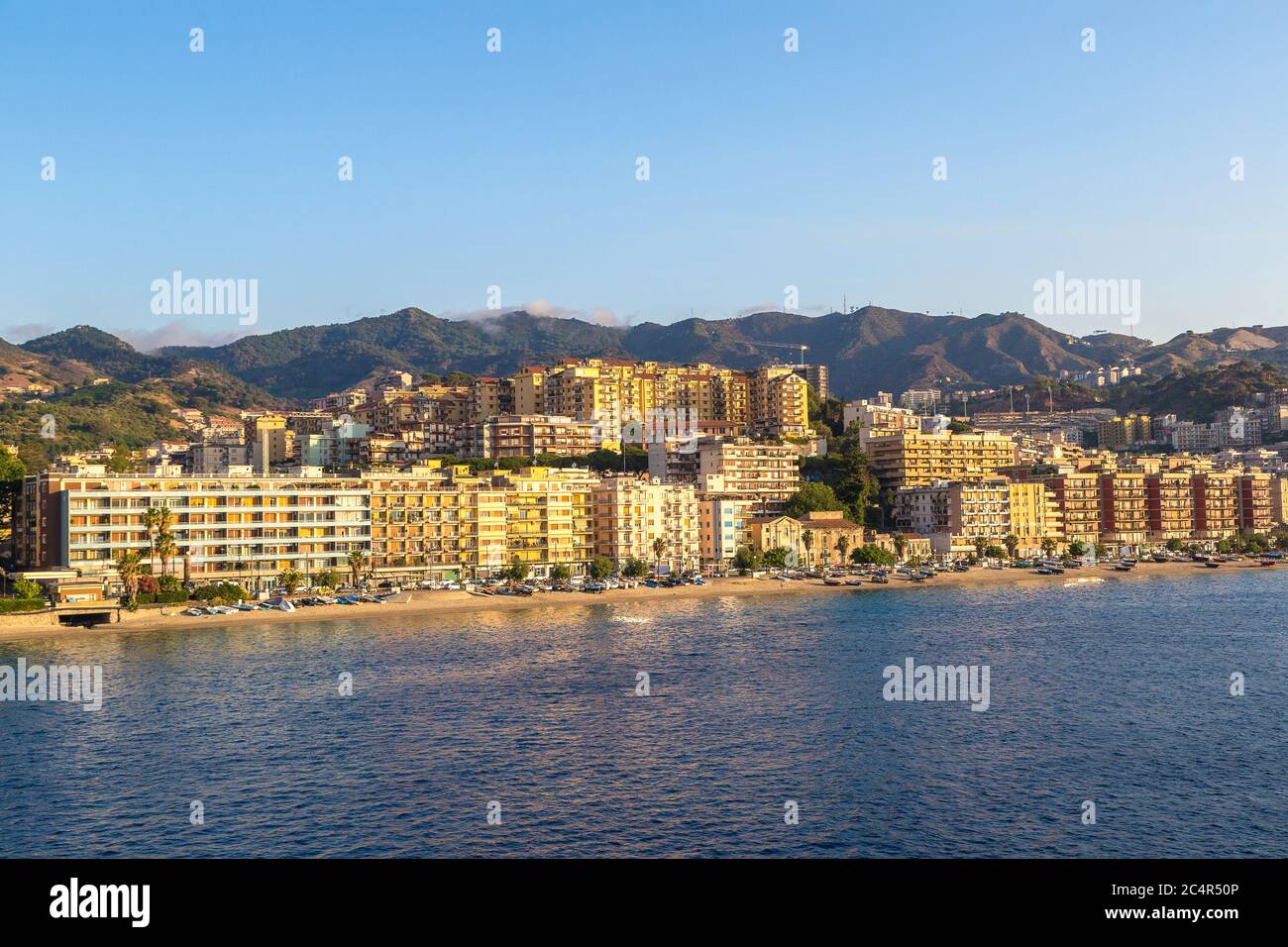 Ship in strait messina italy hi-res stock photography and images - Alamy