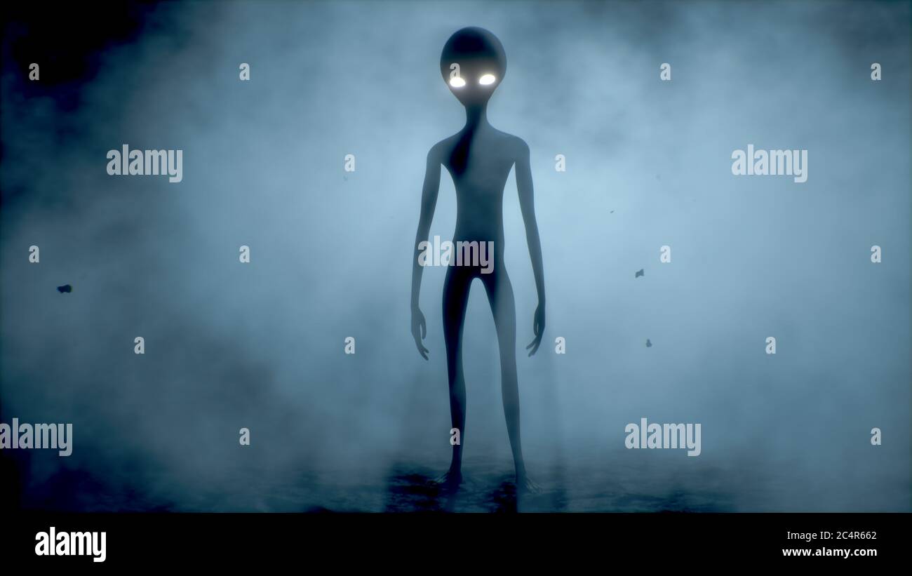 Gray alien hi-res stock photography and images - Alamy