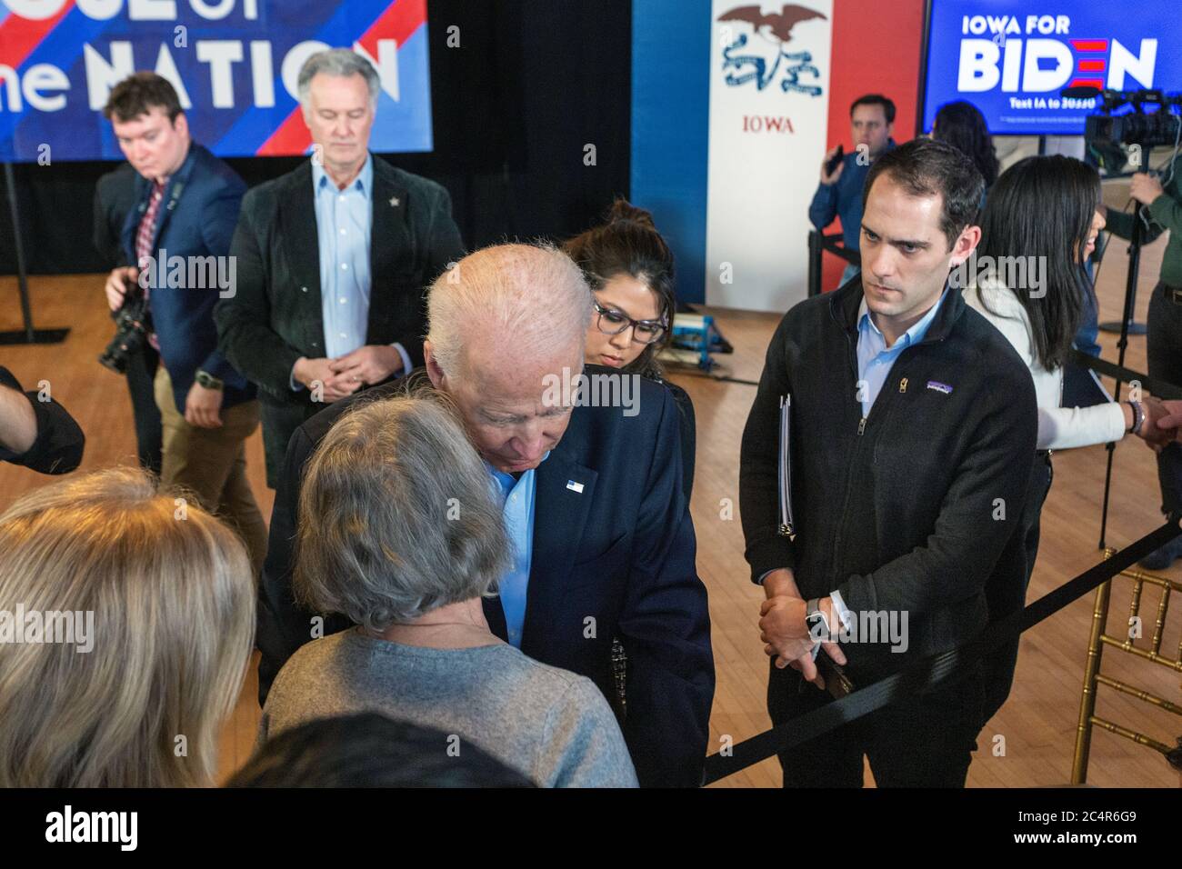 Former Vice President Joe Biden holding a presidential campaign rally ...