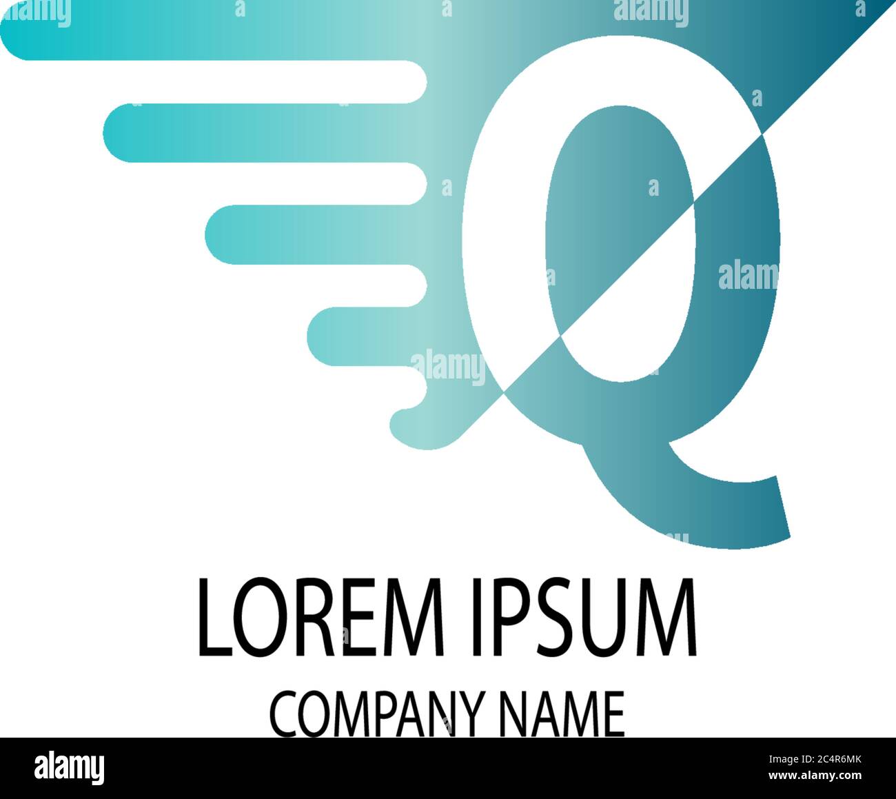 Triangle Q logo letter design concept in gradient colors Stock Vector ...