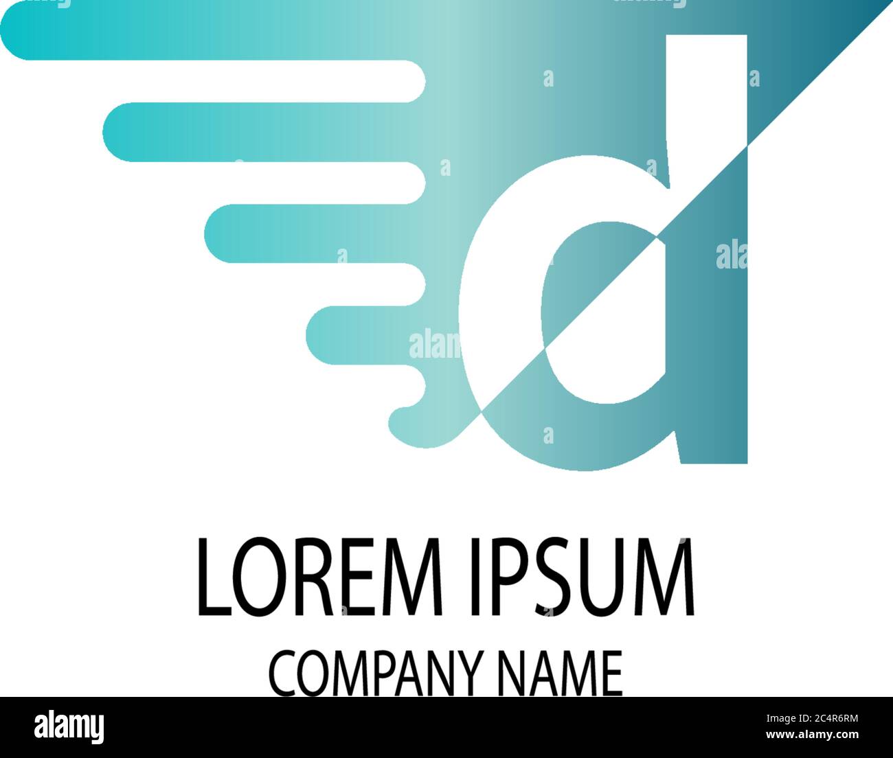 Triangle D logo letter design concept in gradient colors Stock Vector ...