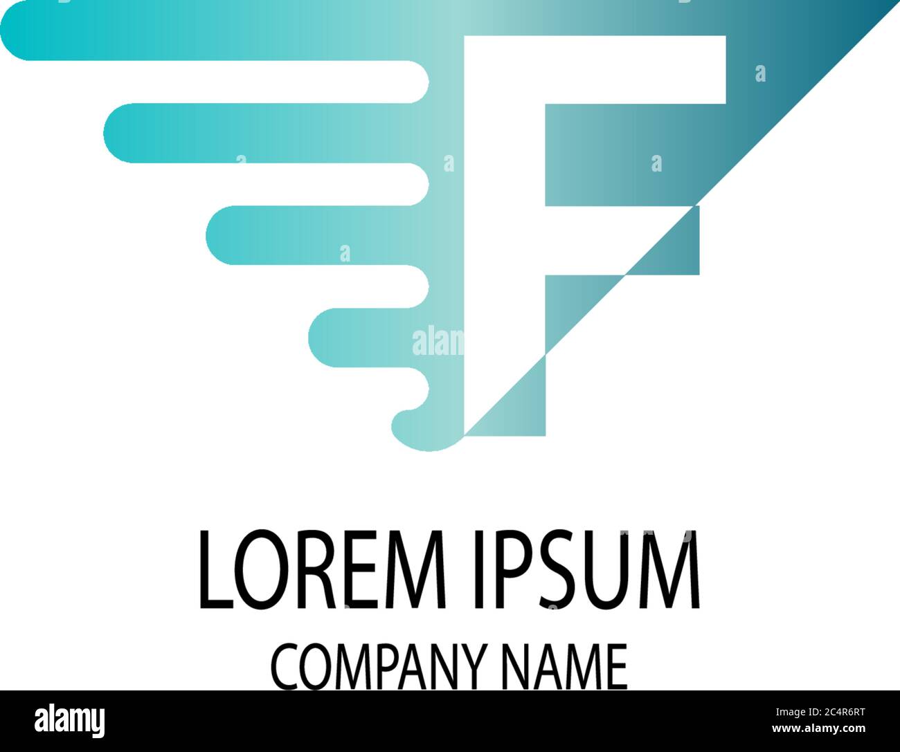 Triangle F logo letter design concept in gradient colors Stock Vector ...