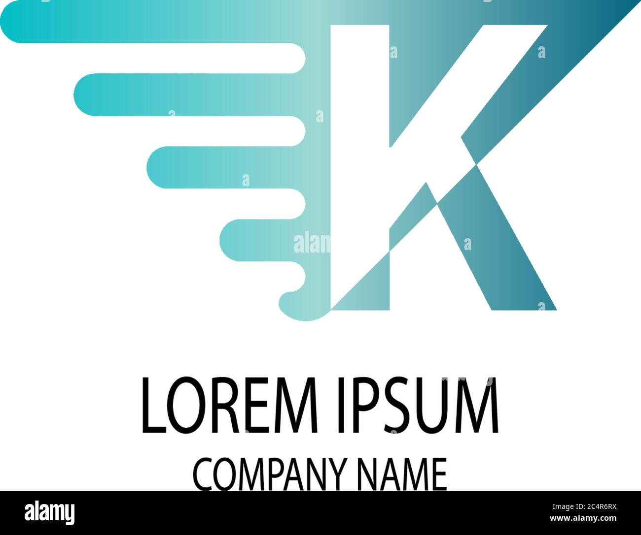 Triangle K logo letter design concept in gradient colors Stock Vector ...