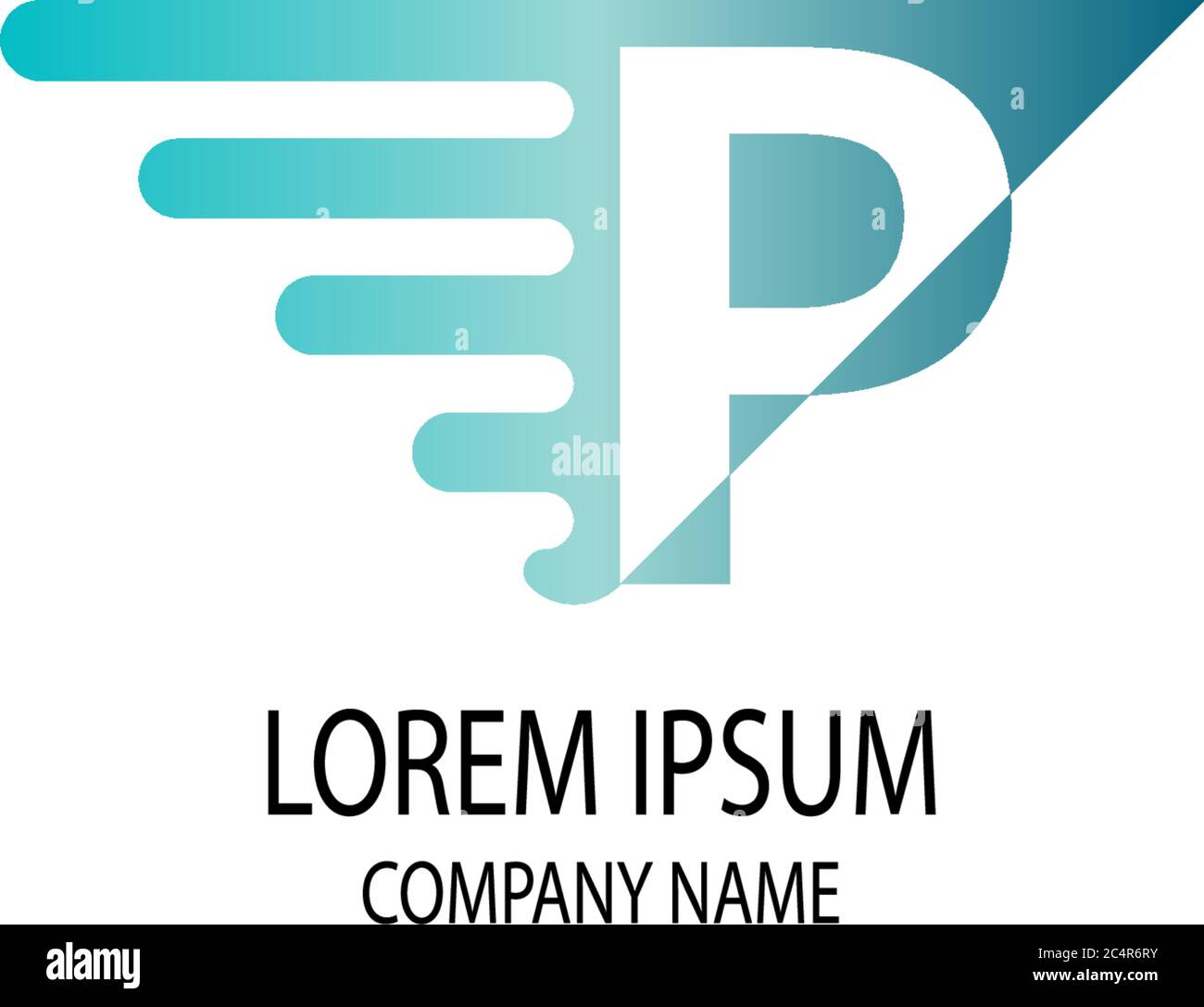 Triangle P logo letter design concept in gradient colors Stock Vector ...