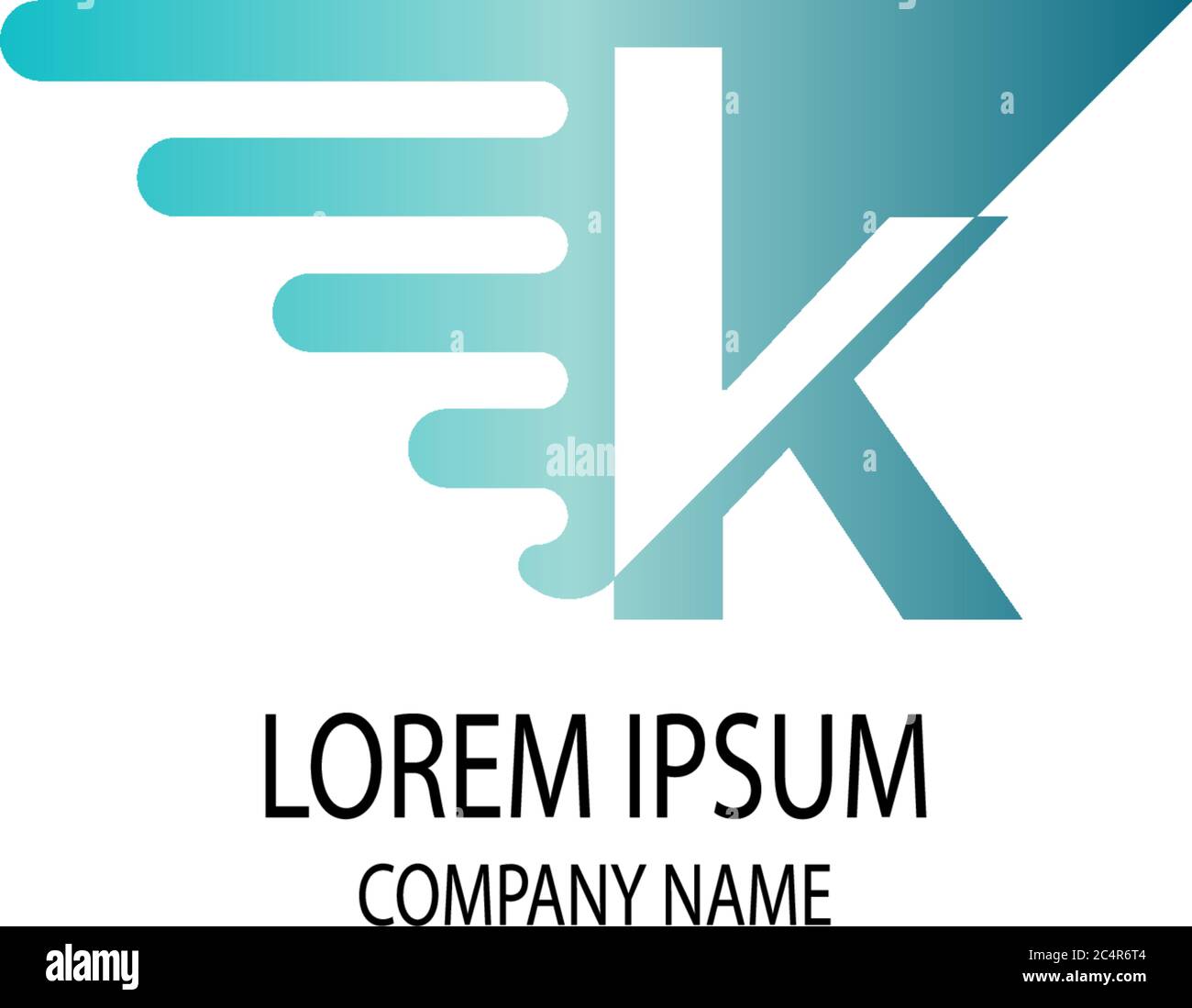 Triangle K logo letter design concept in gradient colors Stock Vector ...