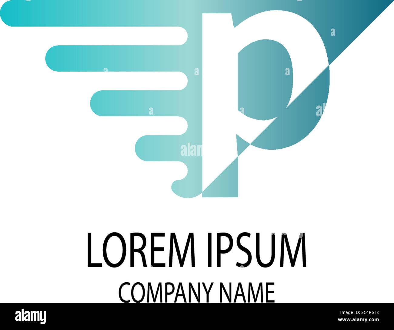 Triangle P logo letter design concept in gradient colors Stock Vector ...