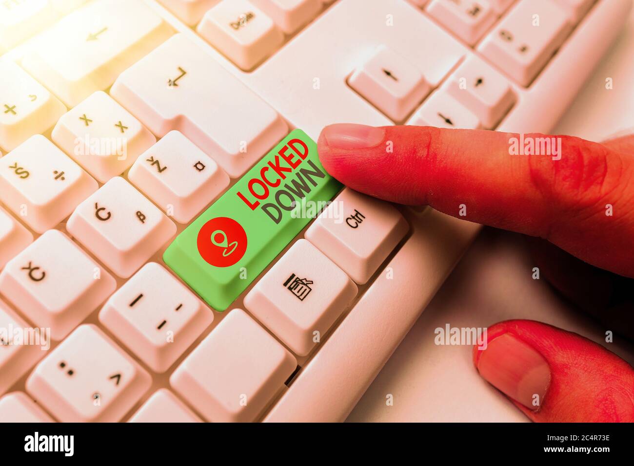 Word writing text Locked Down. Business photo showcasing emergency ...