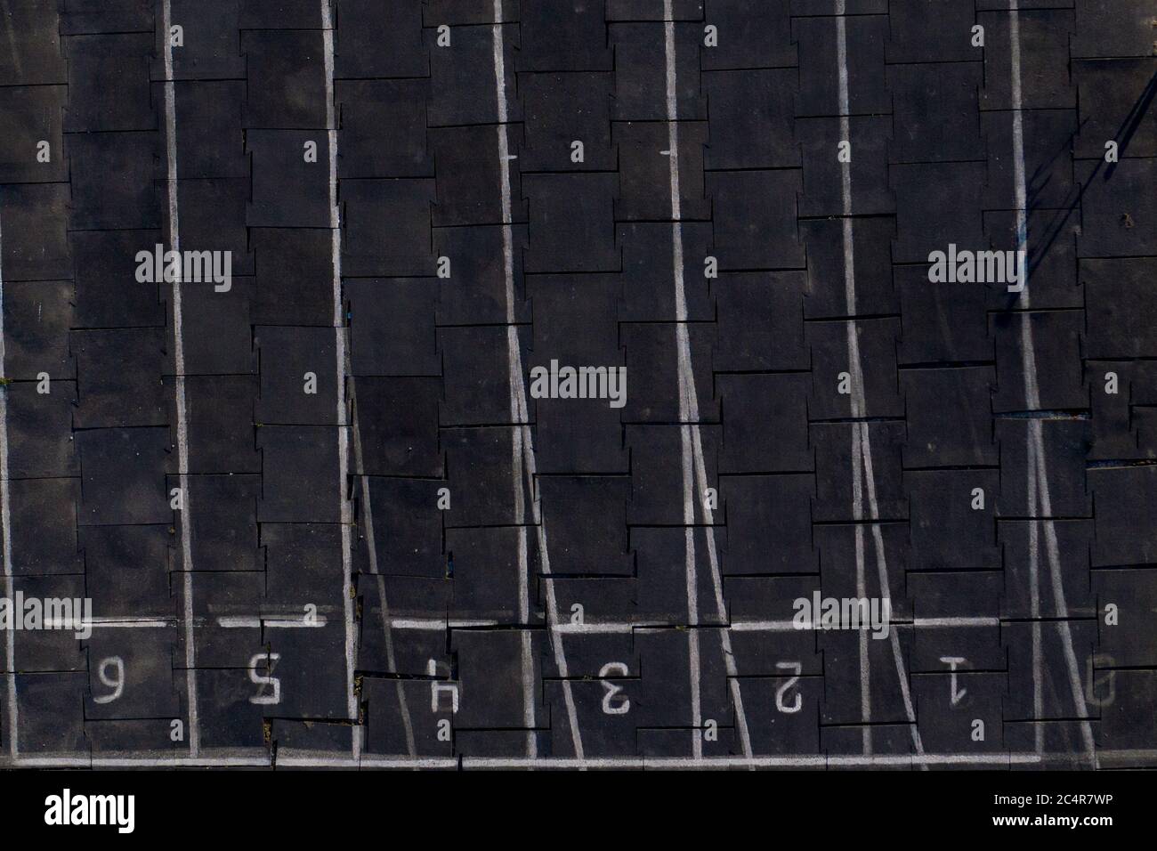 Running track texture with lane numbers, Running track background Stock ...