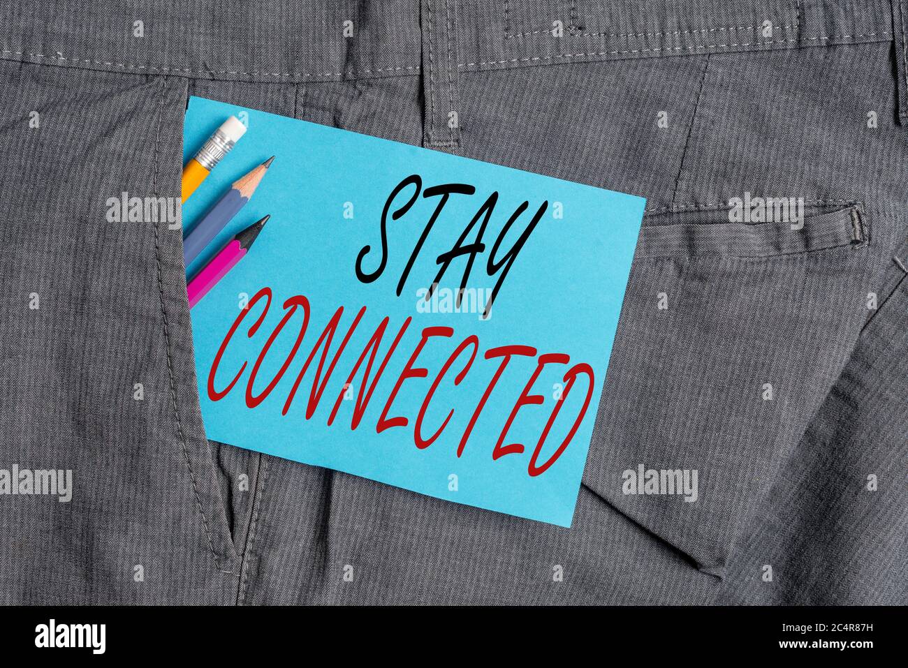 Handwriting text Stay Connected. Conceptual photo to remain having ...