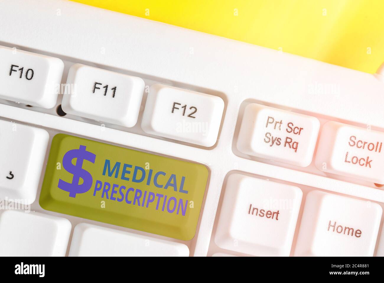 Handwriting text writing Medical Prescription. Conceptual photo ...