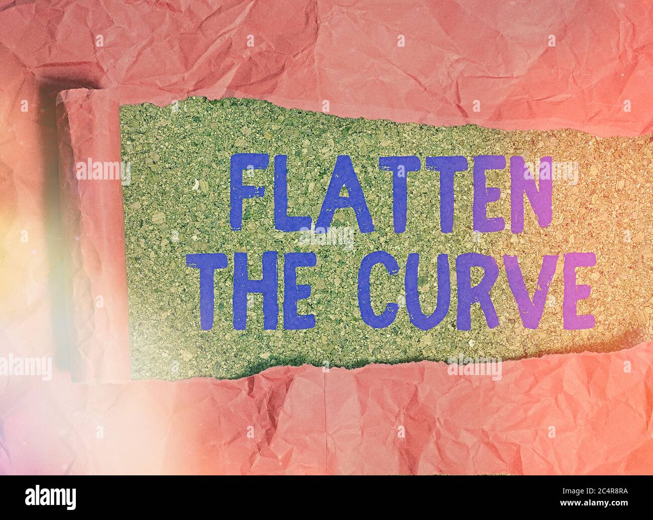 Conceptual hand writing showing Flatten The Curve. Concept meaning ...