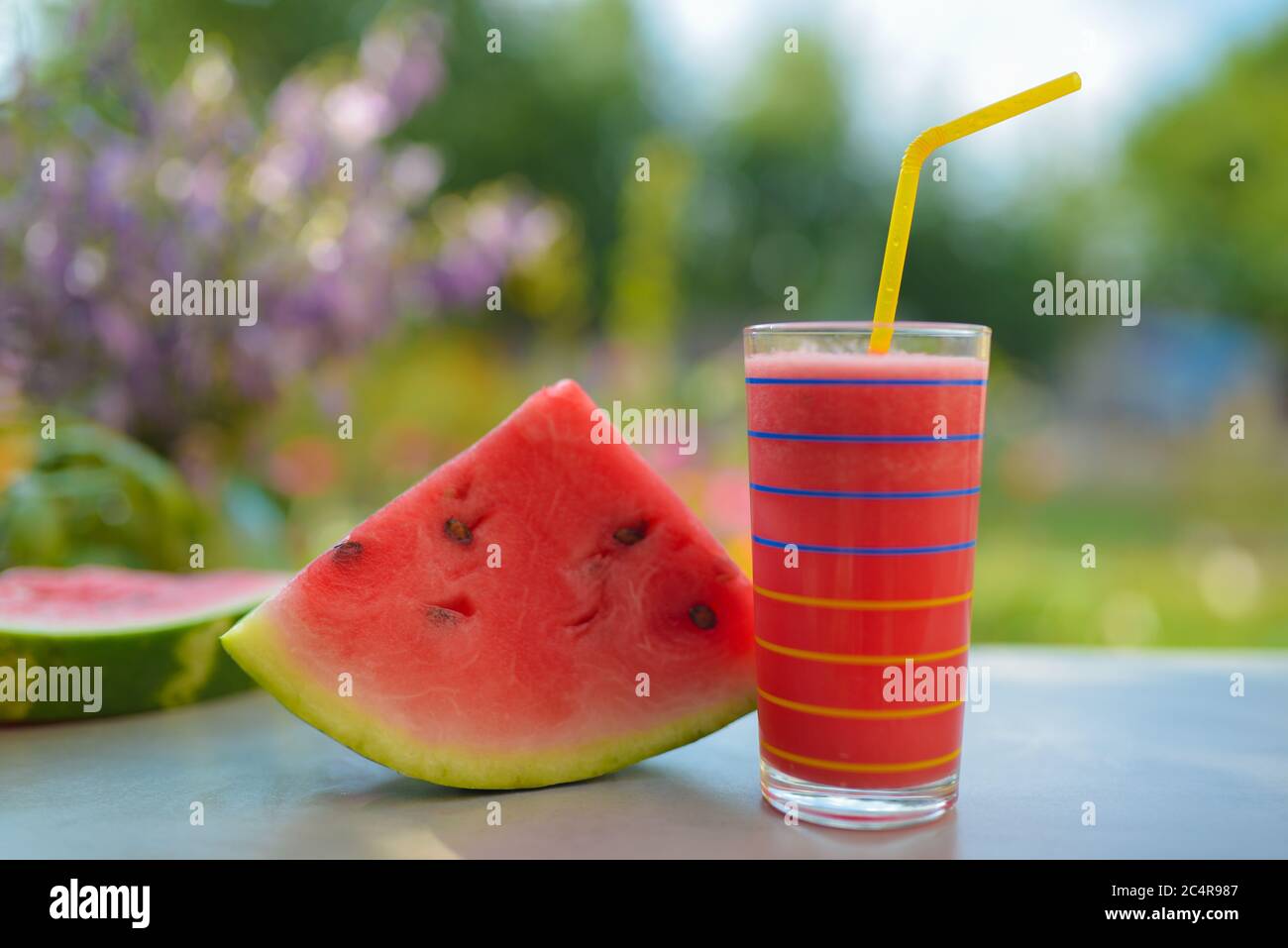 Watermelon cut pieces together hi-res stock photography and images - Alamy