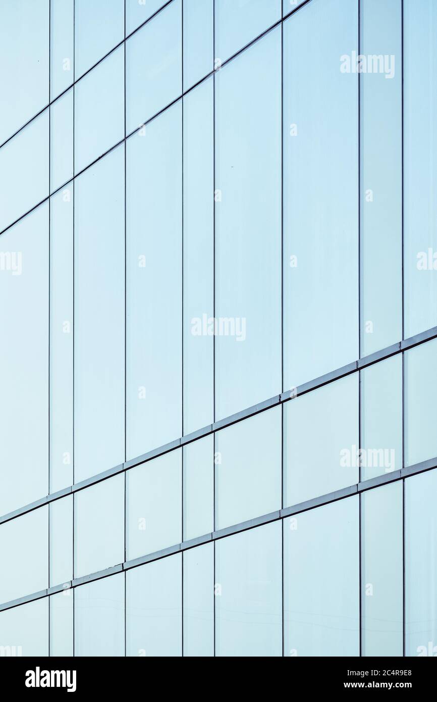 Large glass windows of a modern facade Stock Photo - Alamy