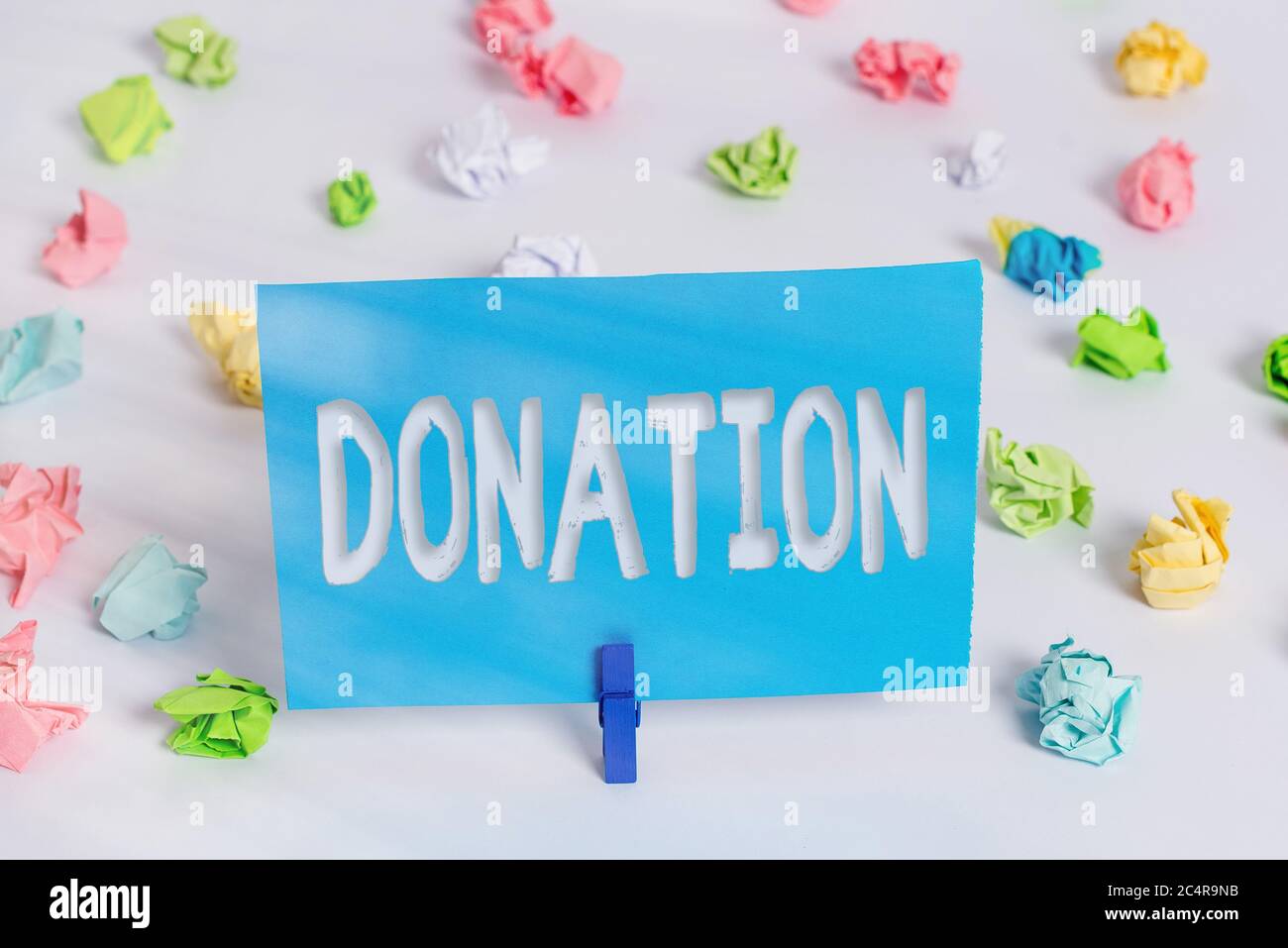 Writing note showing Donation. Business concept for something that is ...