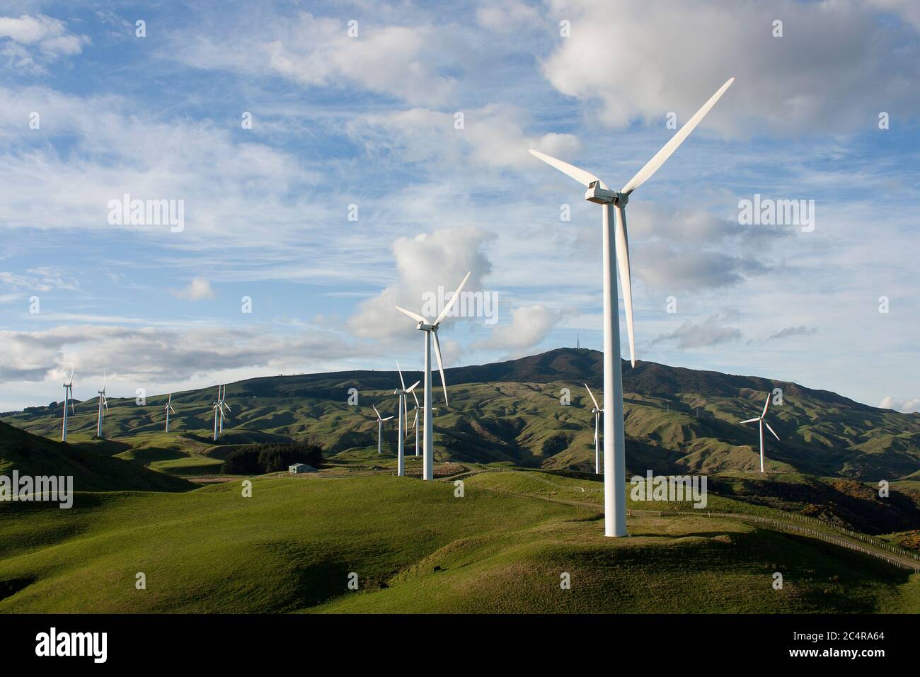 Wind turbines in the Manawatu, New Zealand Stock Photo - Alamy