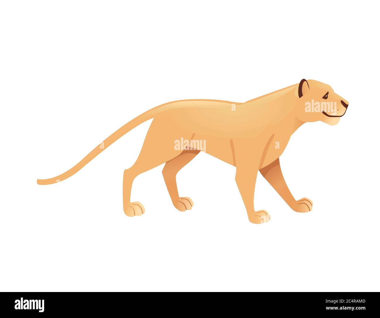Cute Lioness Cartoon