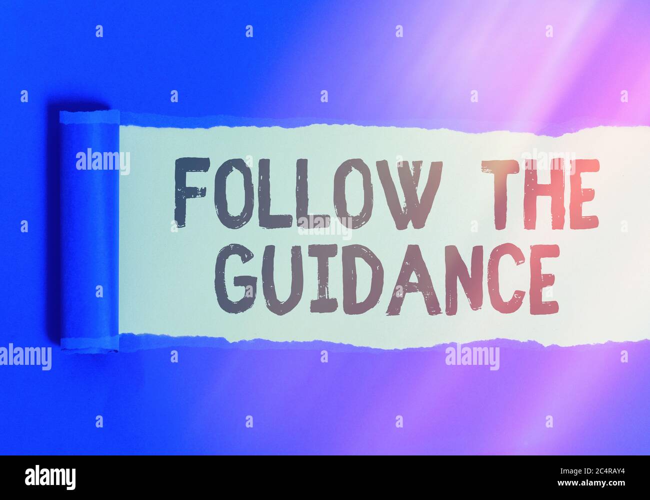 Text sign showing Follow The Guidance. Business photo text controlling ...