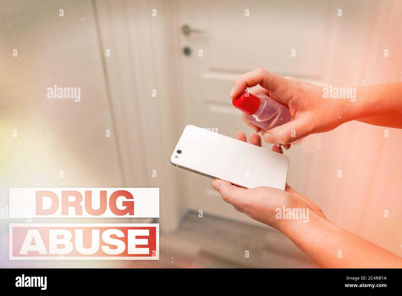 Writing note showing Drug Abuse. Business concept for the habitual ...