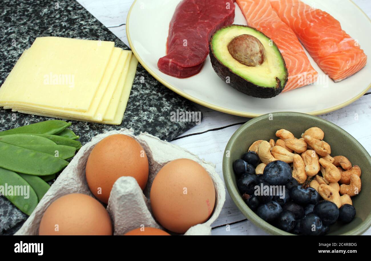 ketogenic low carb atkins paleo style diet protein based meat fish ...