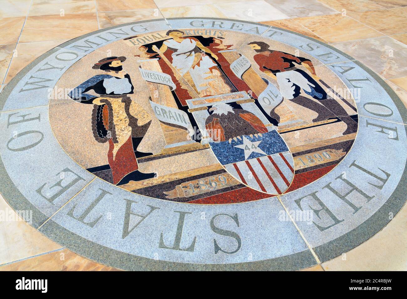 Wyoming state seal hi-res stock photography and images - Alamy