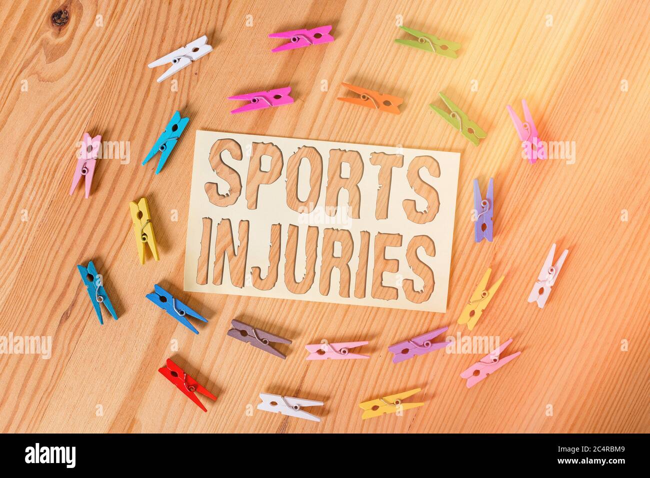 Text sign showing Sports Injuries. Business photo showcasing injuries ...