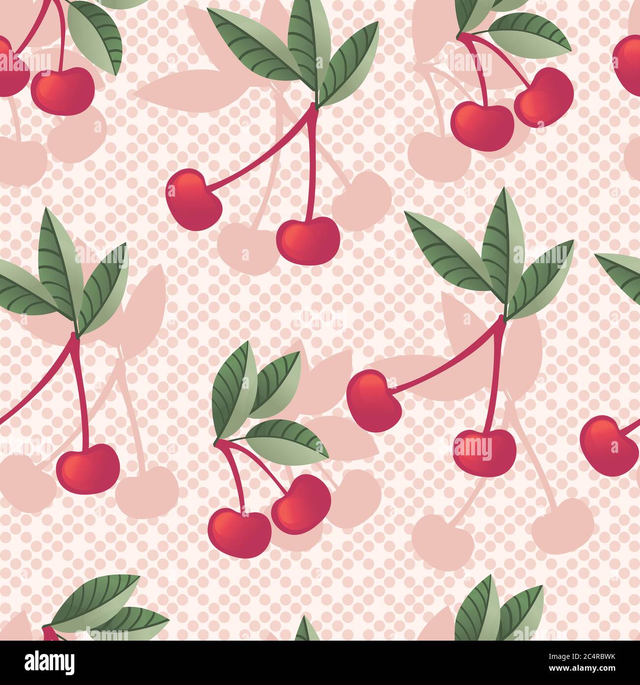 Mature cherry tree Stock Vector Images - Alamy