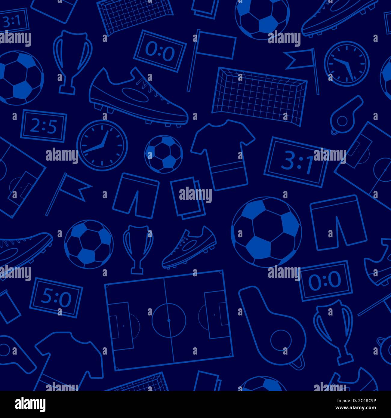 Football background blue hi-res stock photography and images - Alamy