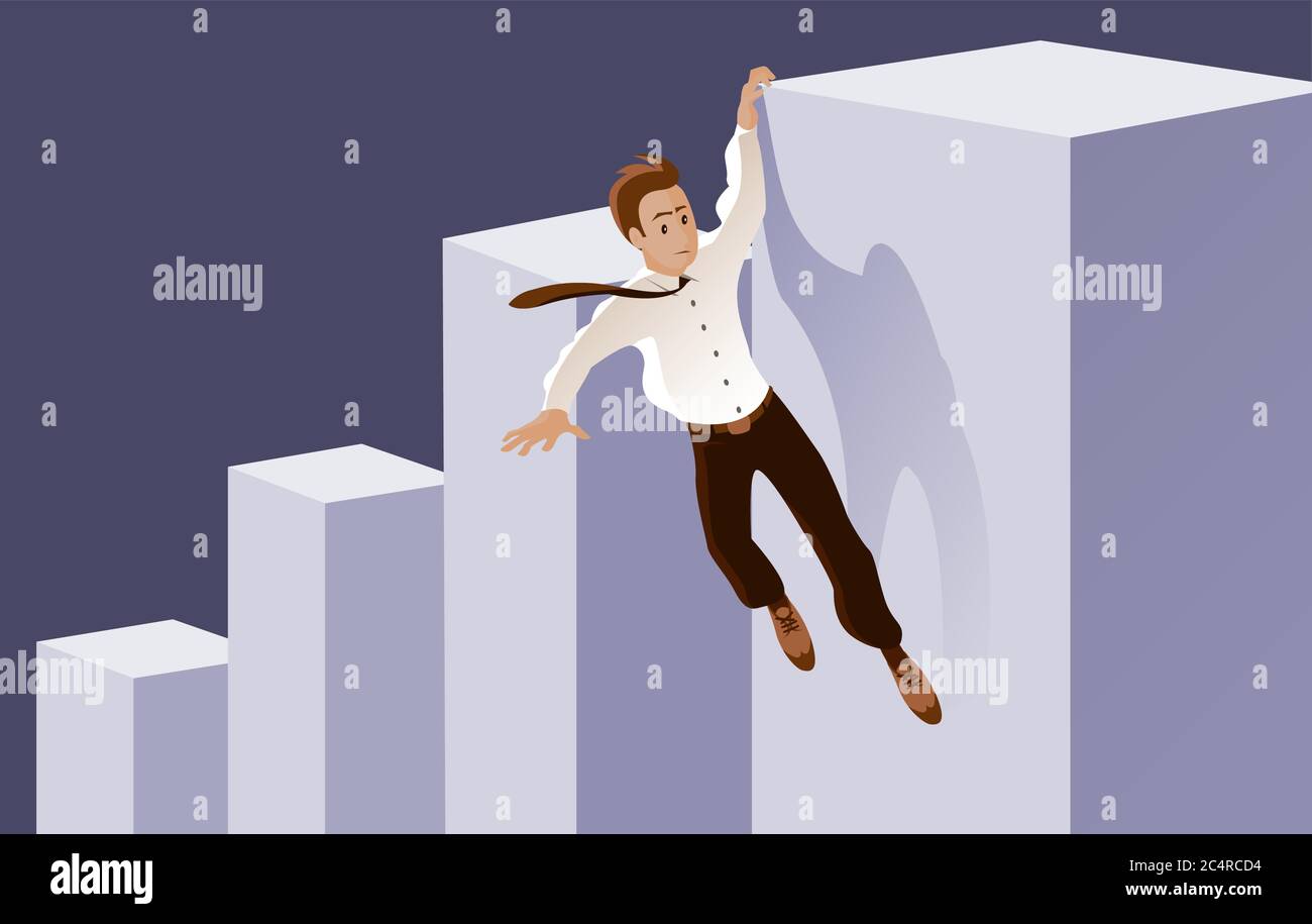 Falling off ladder Stock Vector Images - Alamy