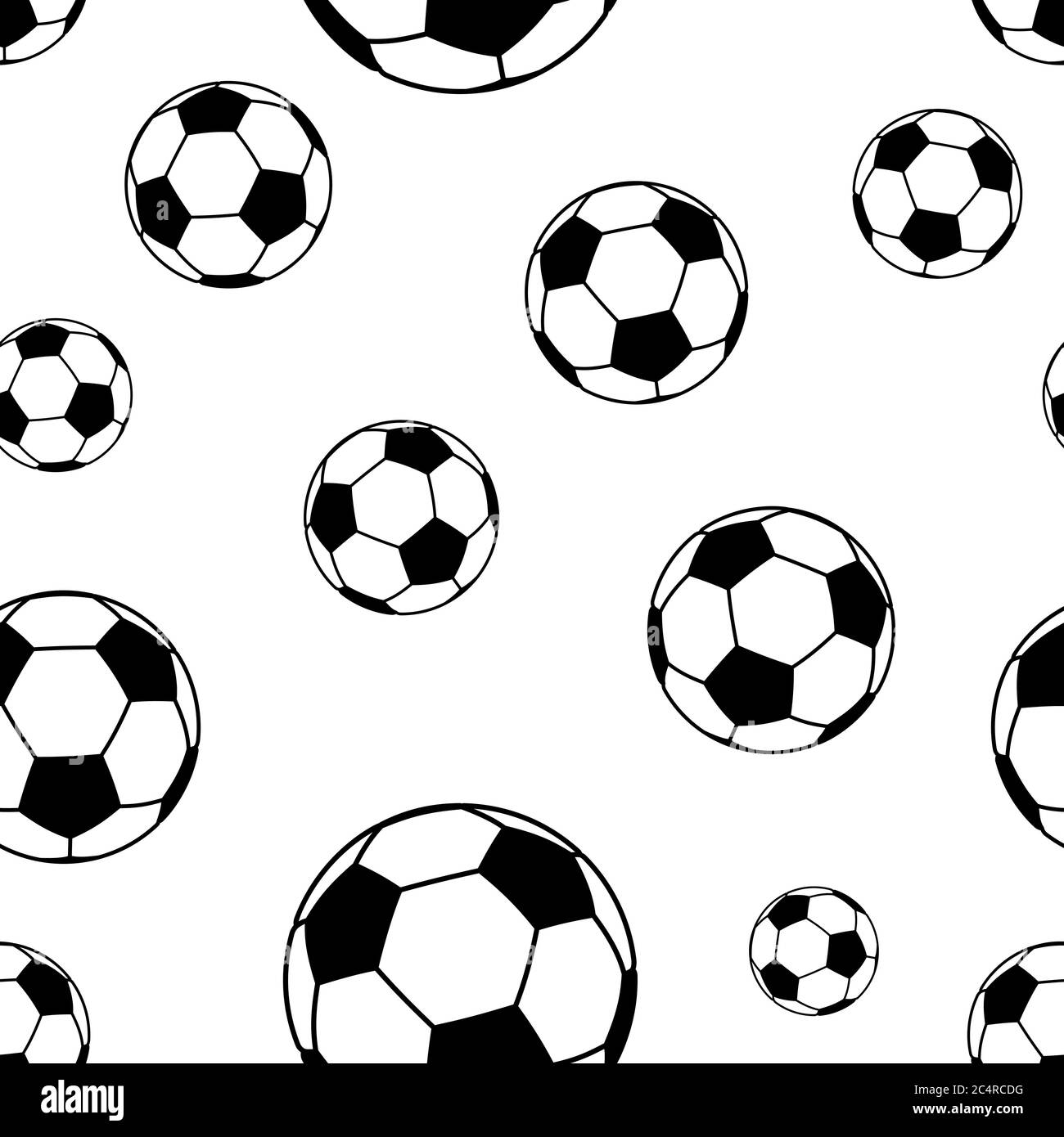 Soccer seamless background Black and White Stock Photos & Images - Alamy