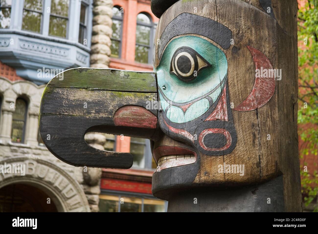 Usa seattle totem hi-res stock photography and images - Alamy