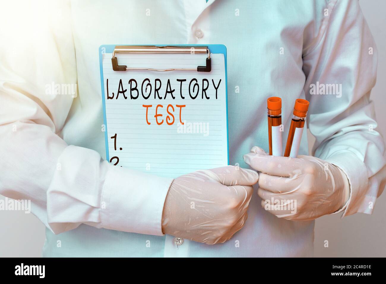 Conceptual hand writing showing Laboratory Test. Concept meaning ...