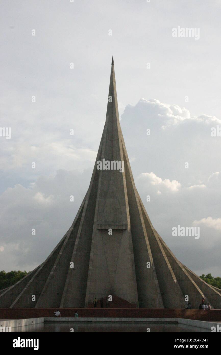 National Memorial tower or Jatiyo Smriti Soudho (Bengali) symbolizes ...
