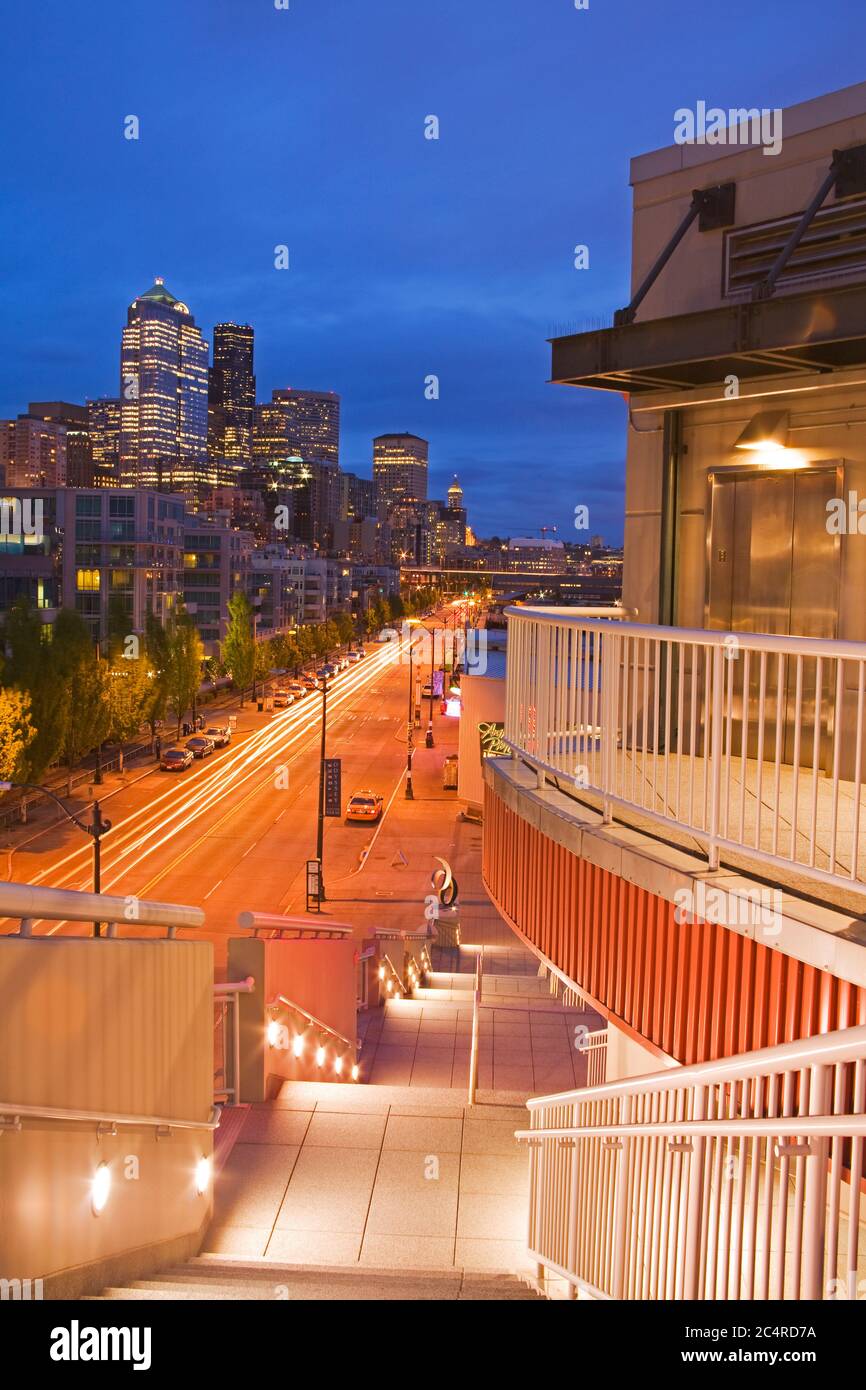 Bell Street Pier & Marina, Seattle, Washington State, USA Stock Photo ...