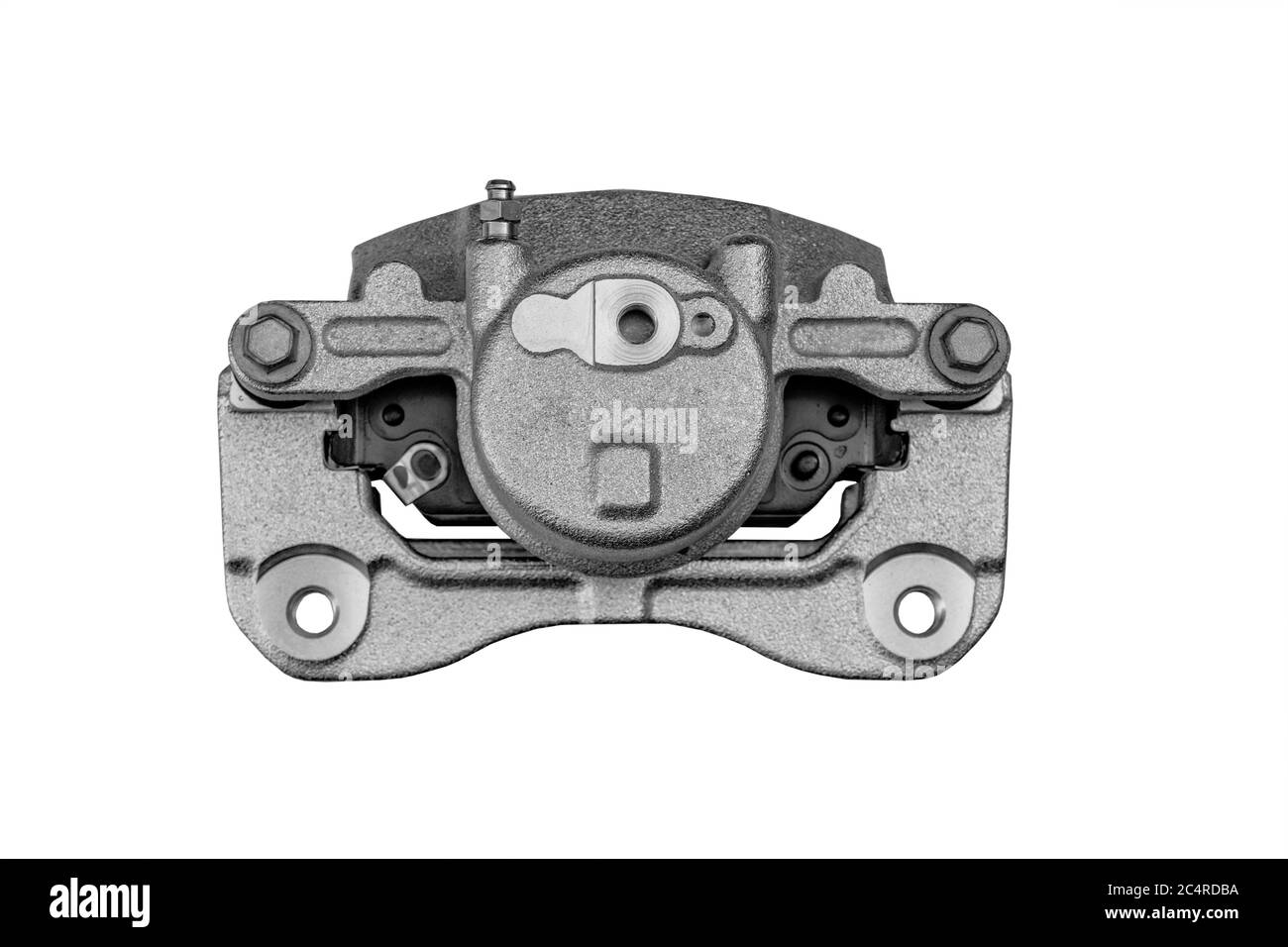 new cylinder disc brake system of a car on a white background Stock ...