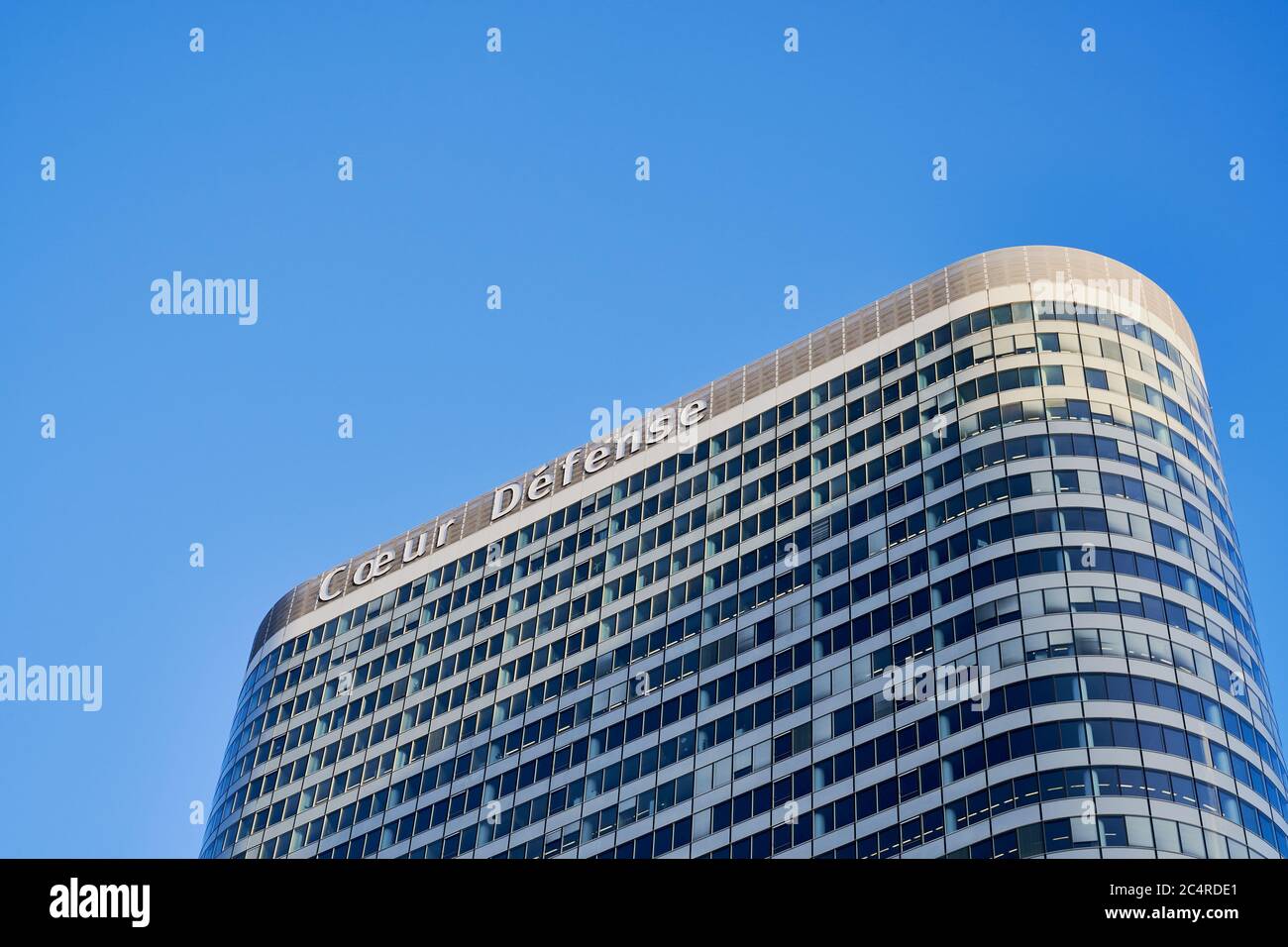 Coeur defense, skyscrapers and office buildings in La Defense business ...