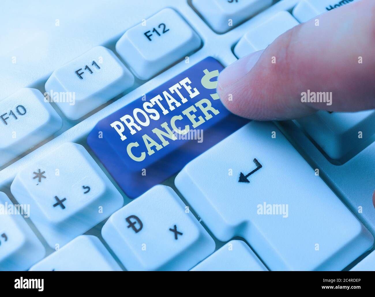 Writing note showing Prostate Cancer. Business concept for development ...