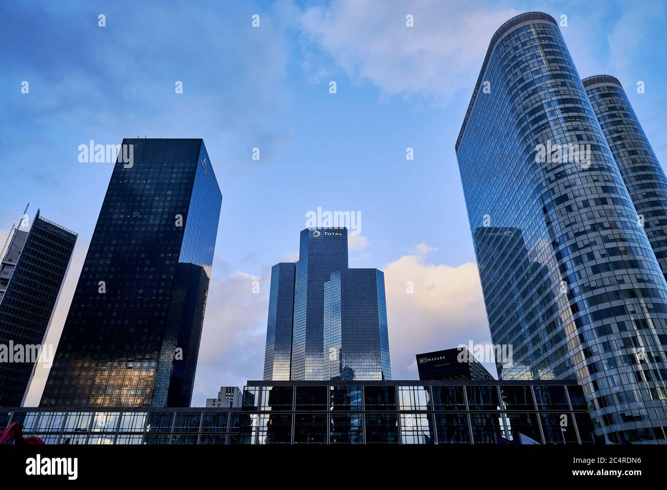 The Total, Areva, Mazars and Coeur defense buildings at La Defense ...