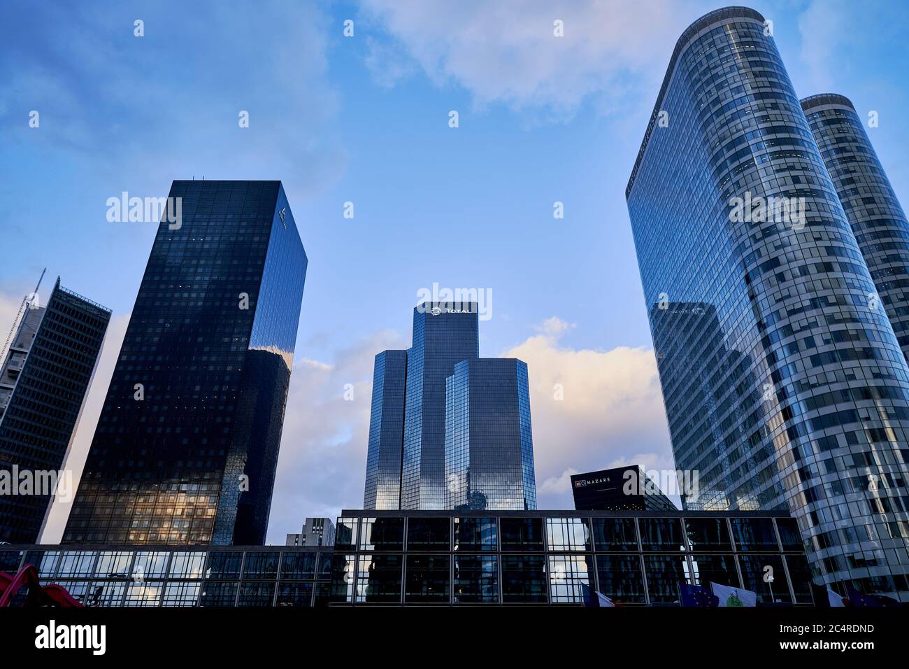 The Total, Areva, Mazars and Coeur defense buildings at La Defense ...