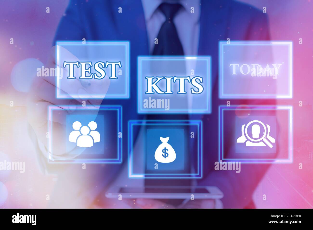 Conceptual hand writing showing Test Kits. Concept meaning tools used ...