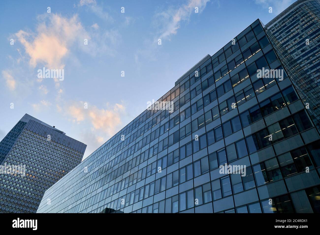 Ariane, AXA and Deloitte headquarters, skyscrapers and office buildings ...