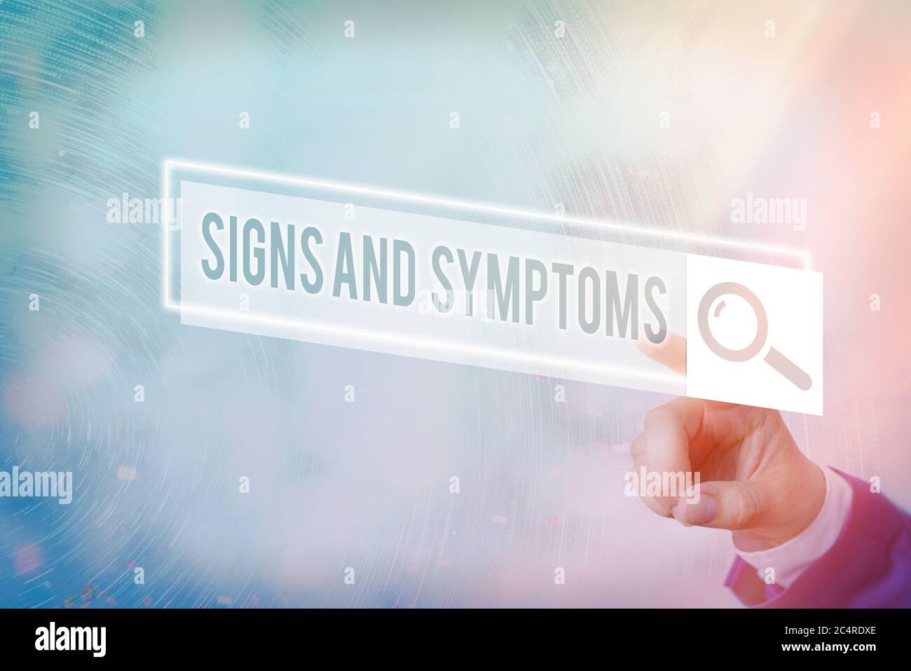 Conceptual hand writing showing Signs And Symptoms. Concept meaning ...