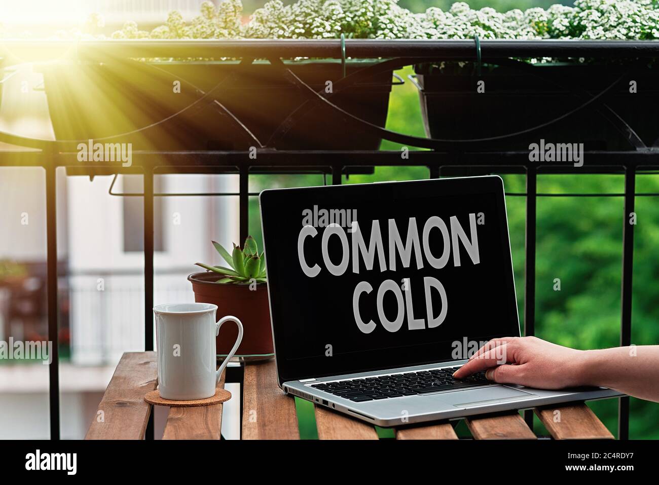 Handwriting text writing Common Cold. Conceptual photo viral infection ...